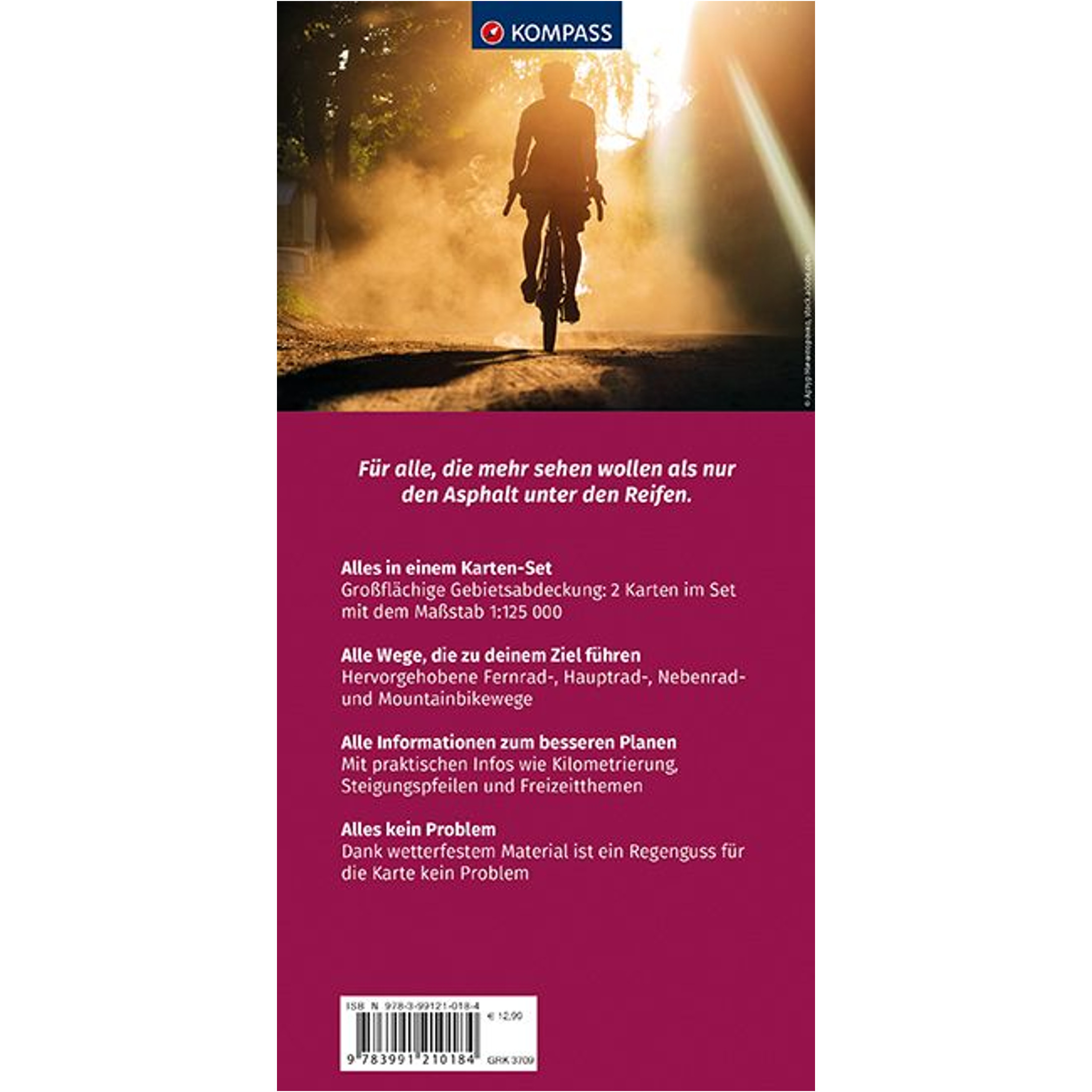 K 3709 Rajna-vidék kerékpáros térkép - 9783991210184