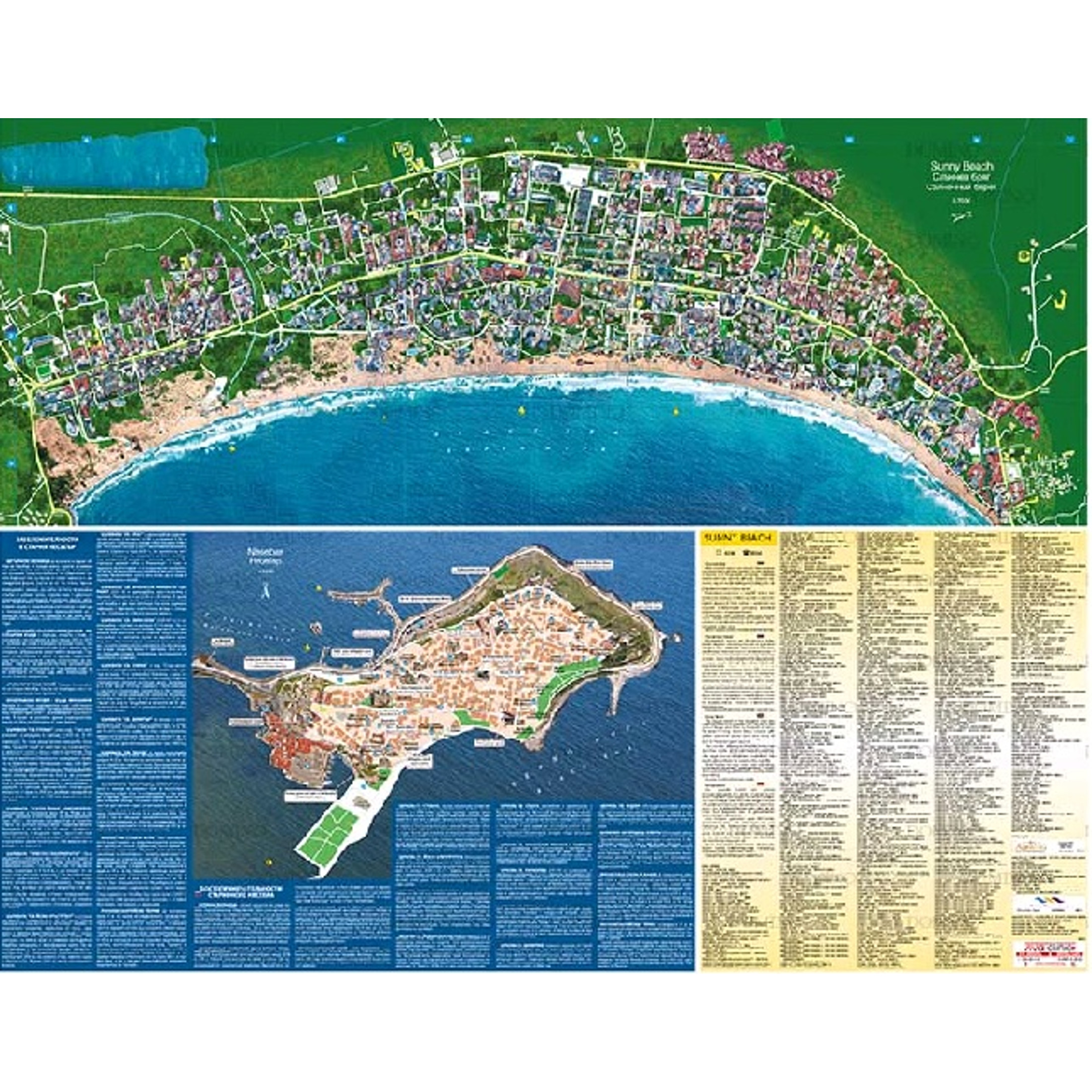 Neszebár és Napospart térkép