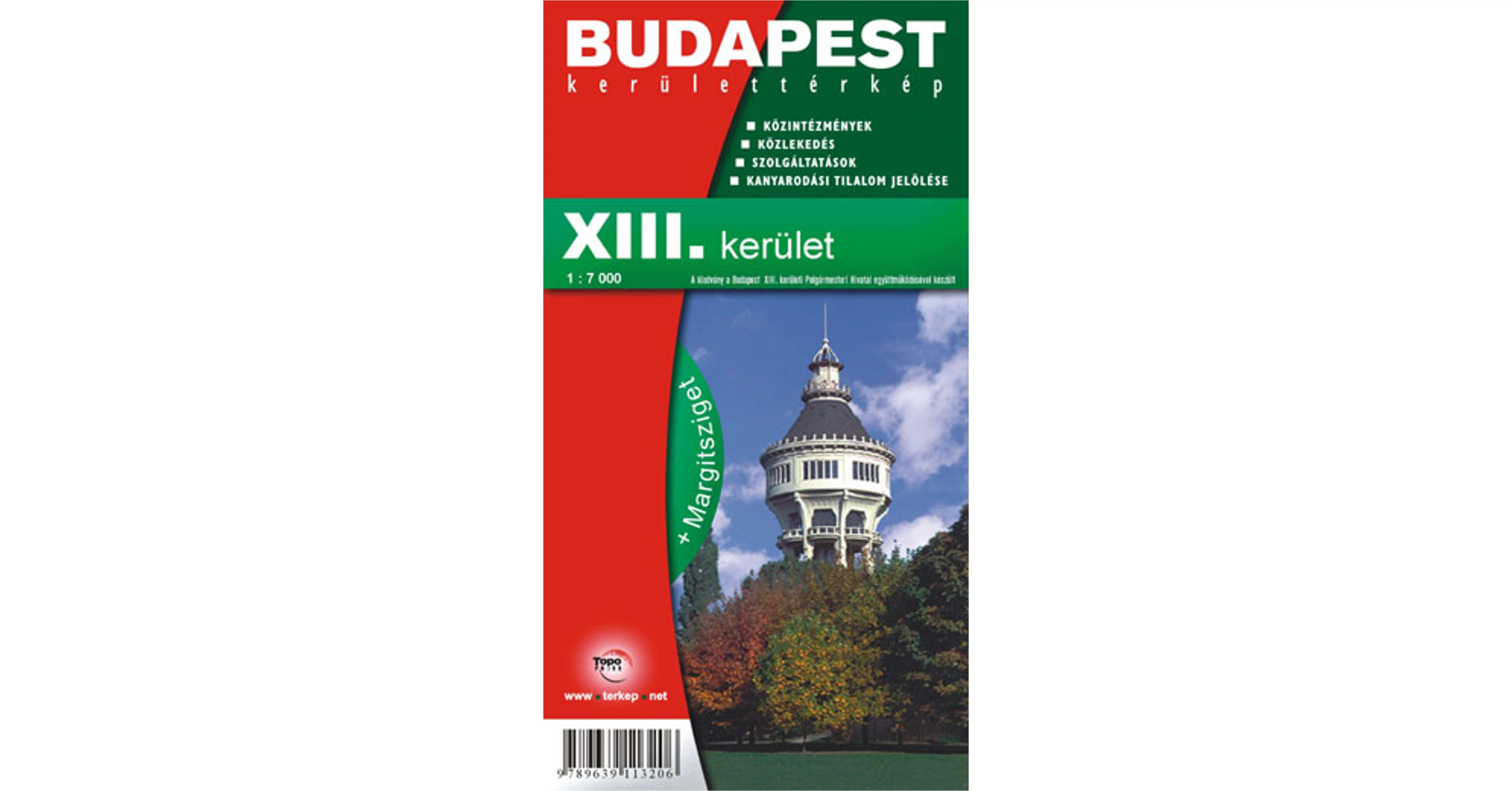 Budapest XIII. kerületének térképe