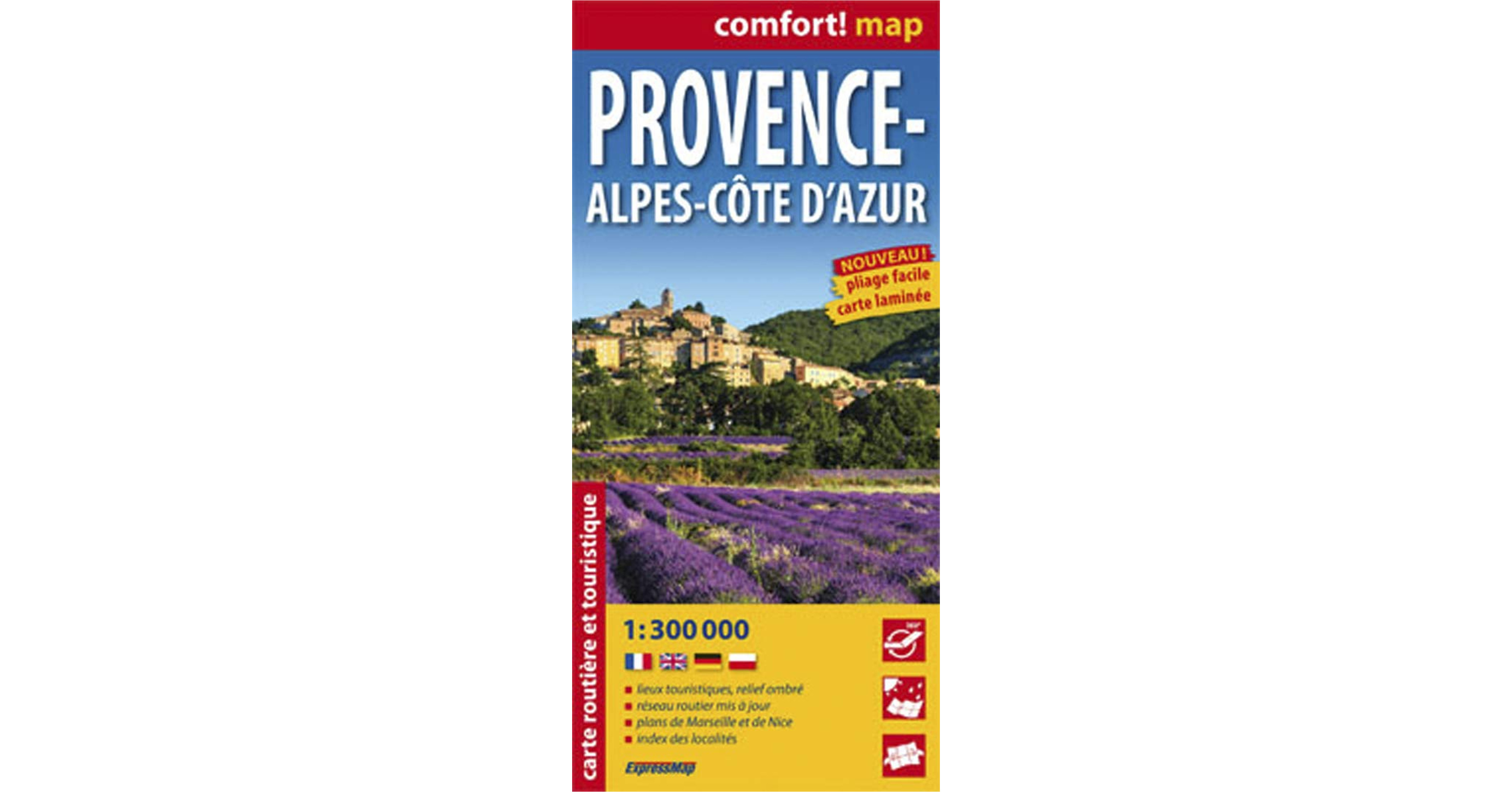 Provence, Alpok-Cote D'Azur Comfort térkép-9788375465587