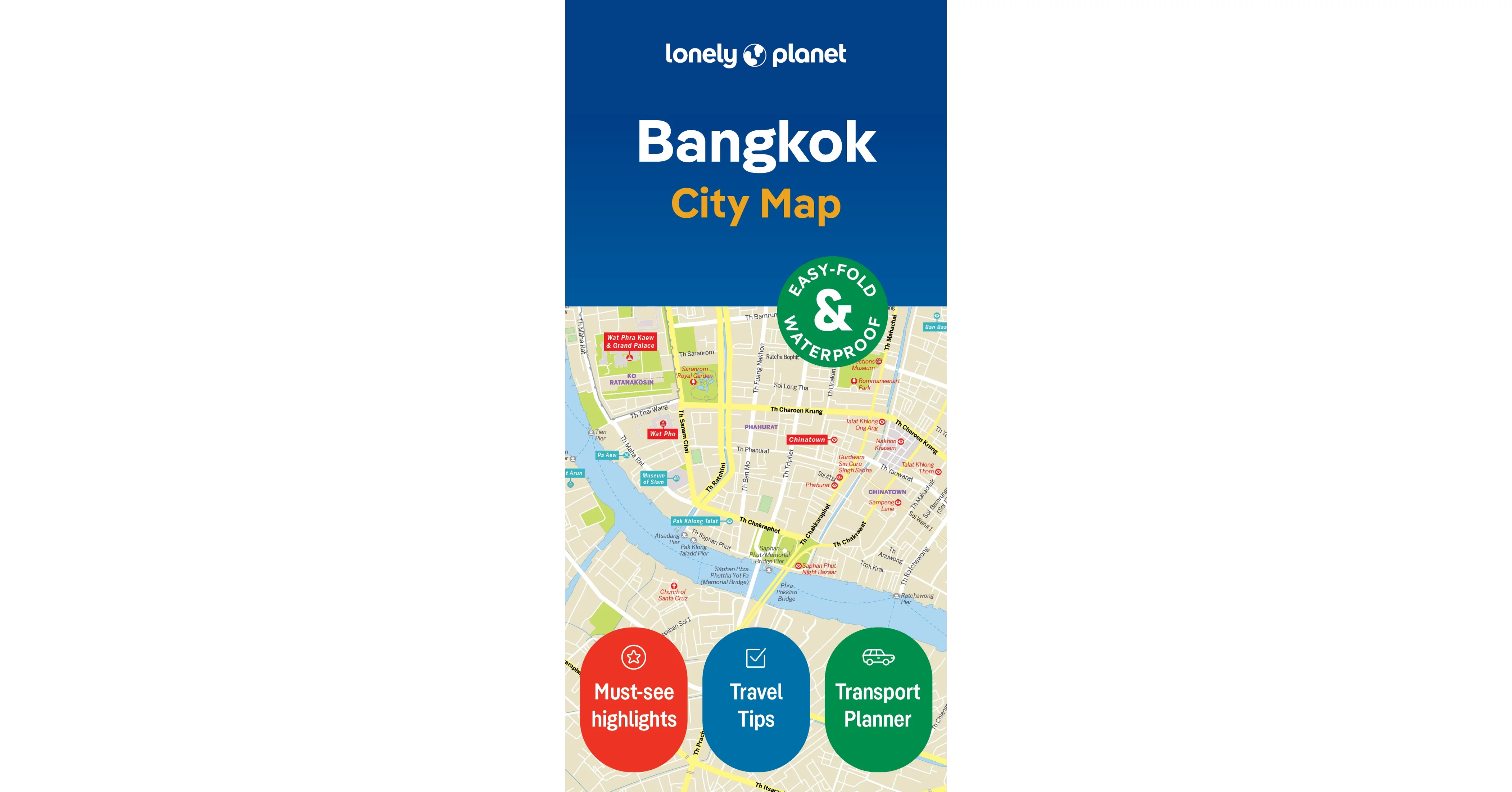 Bangkok laminált térkép