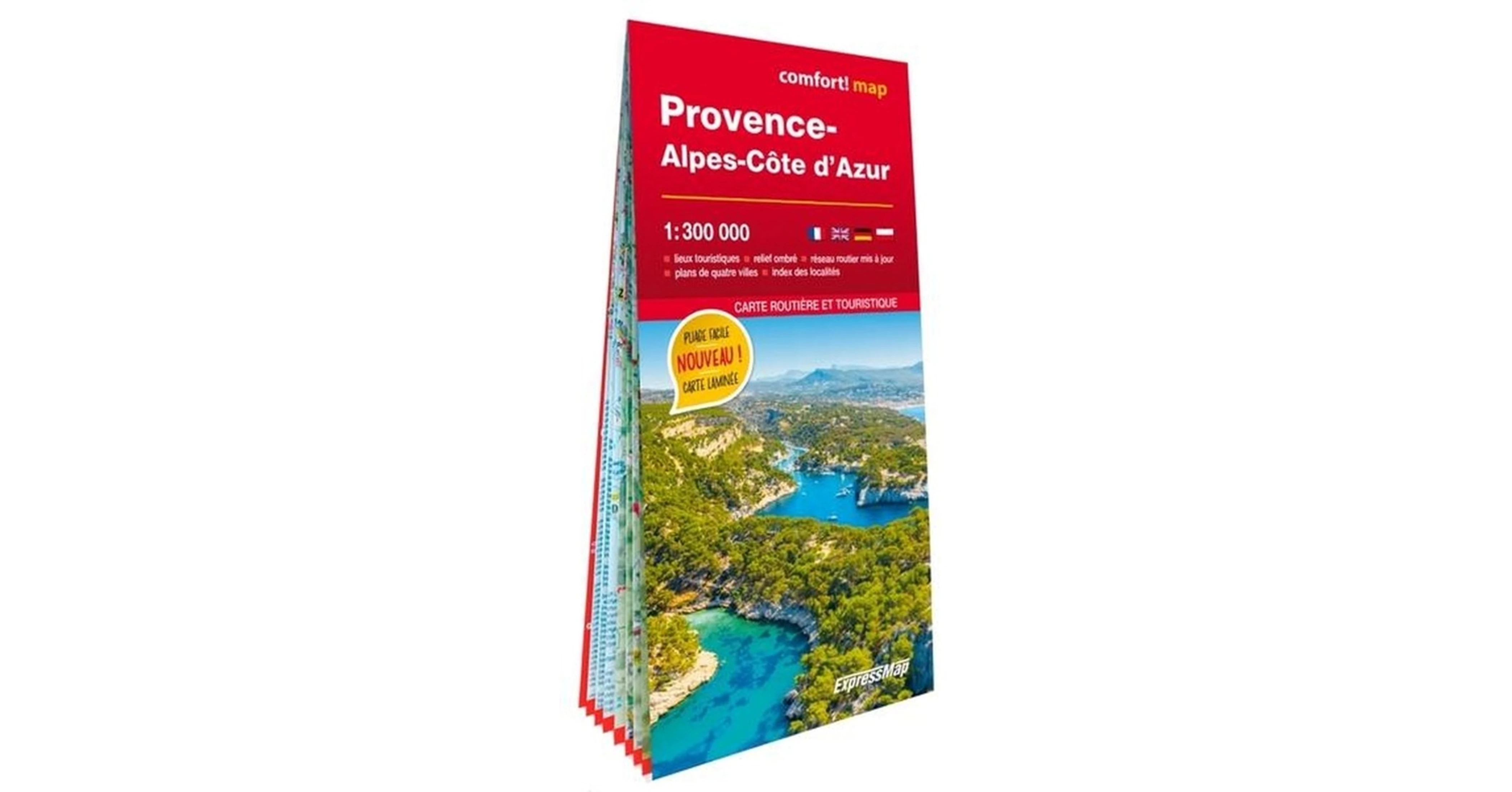 Provence, Alpok-Cote D'Azur Comfort térkép - 9788383555614
