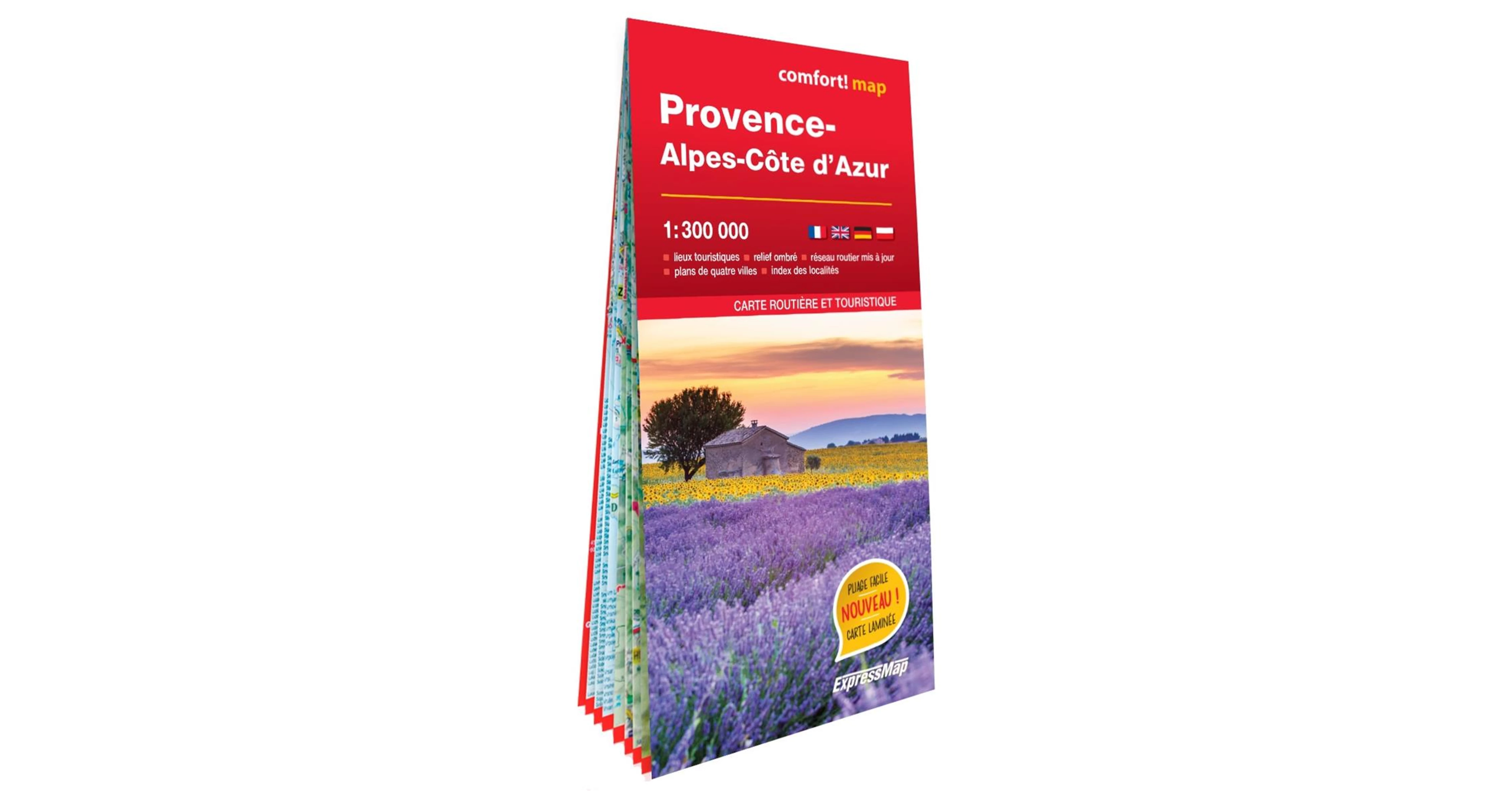 Provence, Alpok-Cote D'Azur Comfort térkép - 9788383550220