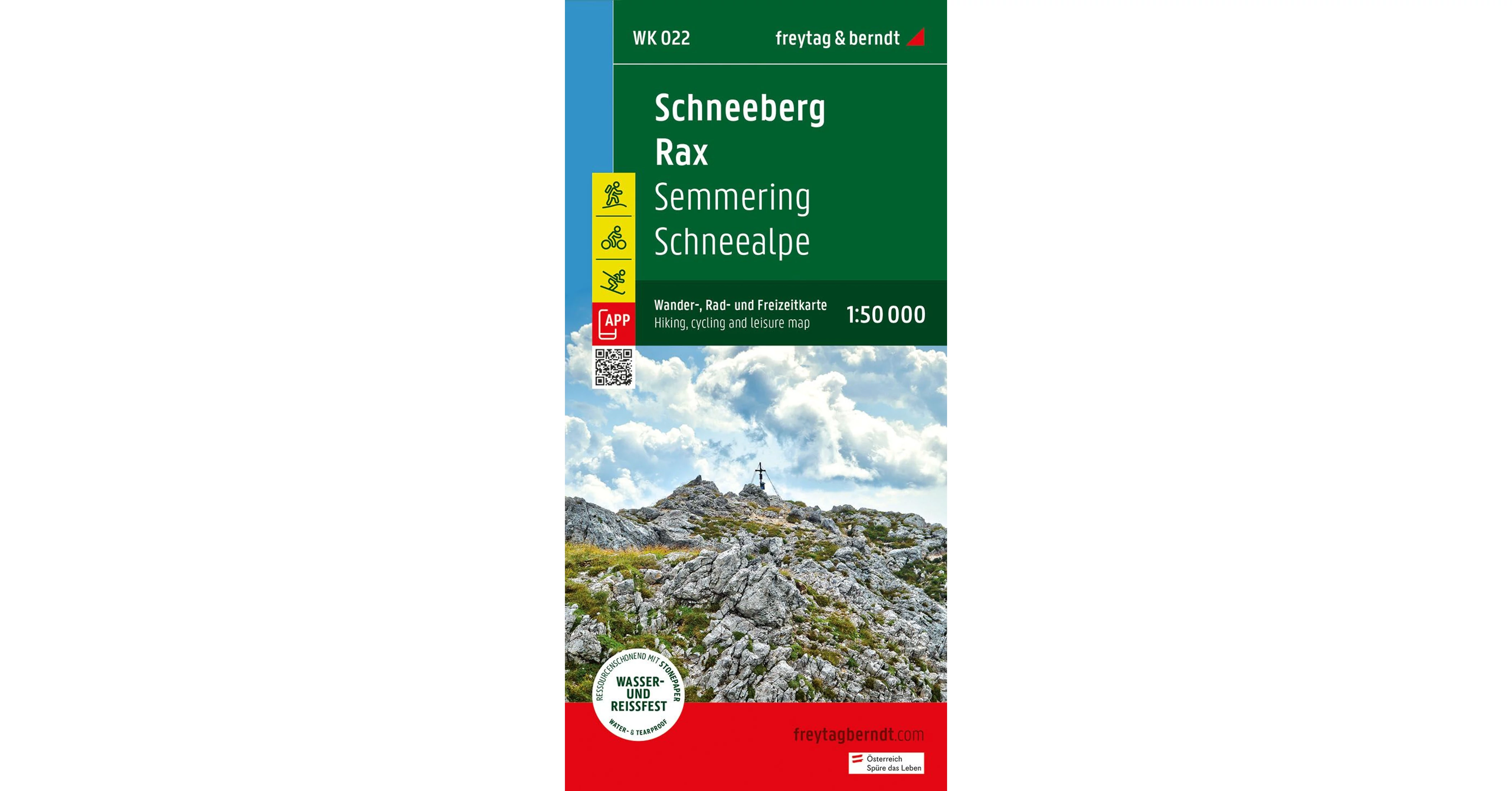 WK022 Semmering-Rax-Schneeberg turistatérkép Schneeberg 9783707920659