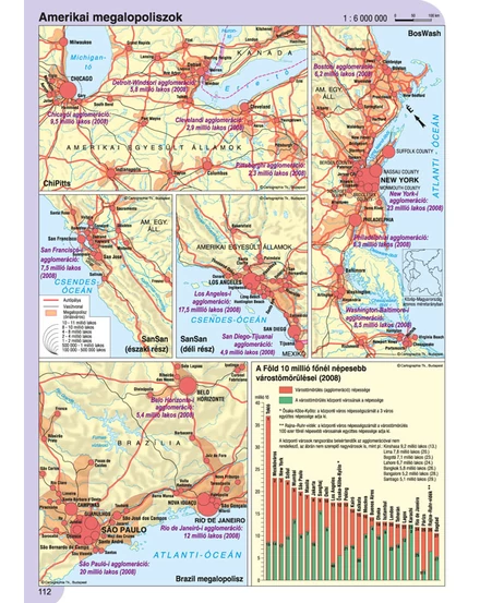 Iskolai atlaszok- Középiskolai földrajzi atlasz (CR-0033) - Cartographia